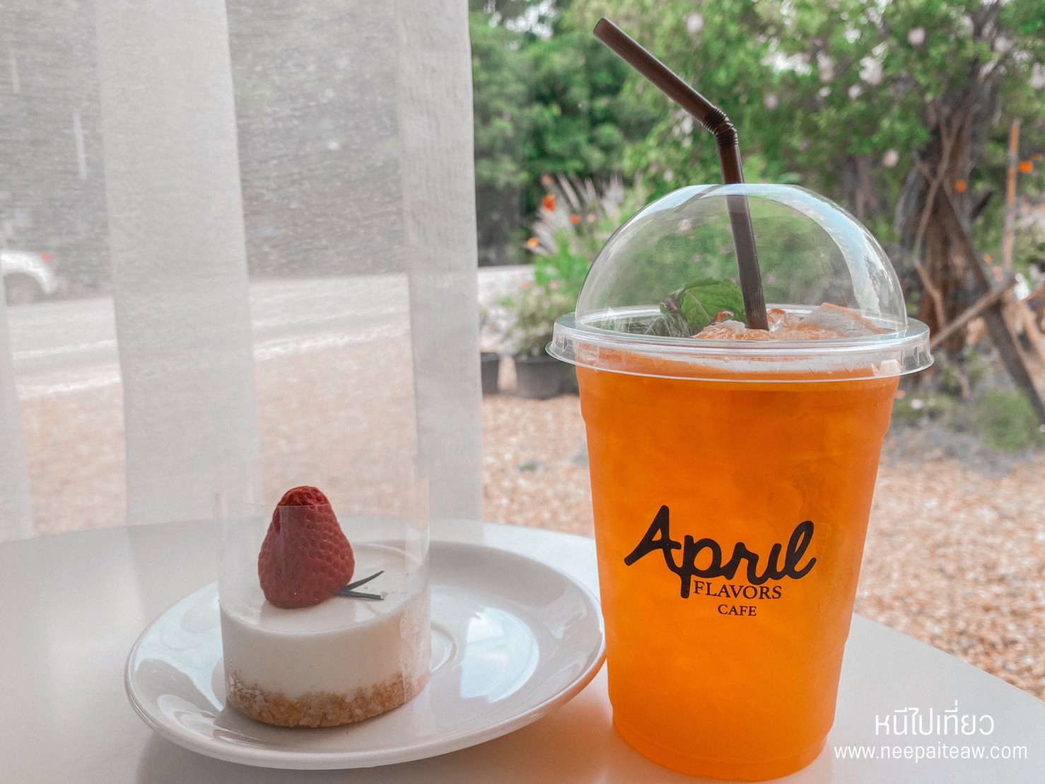 April Flavors Cafe นครปฐม คาเฟ่มินิมอลในสวนส้มสุดชิคสไตล์เกาหลี ...